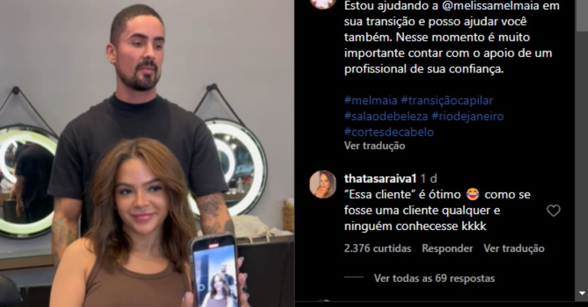 Mel Maia revela novo corte de cabelo durante transição capilar; confira ...